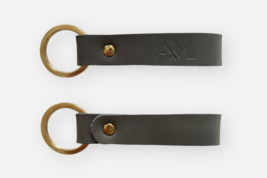 Custom long leather keyrings - Hotel Gift Selection