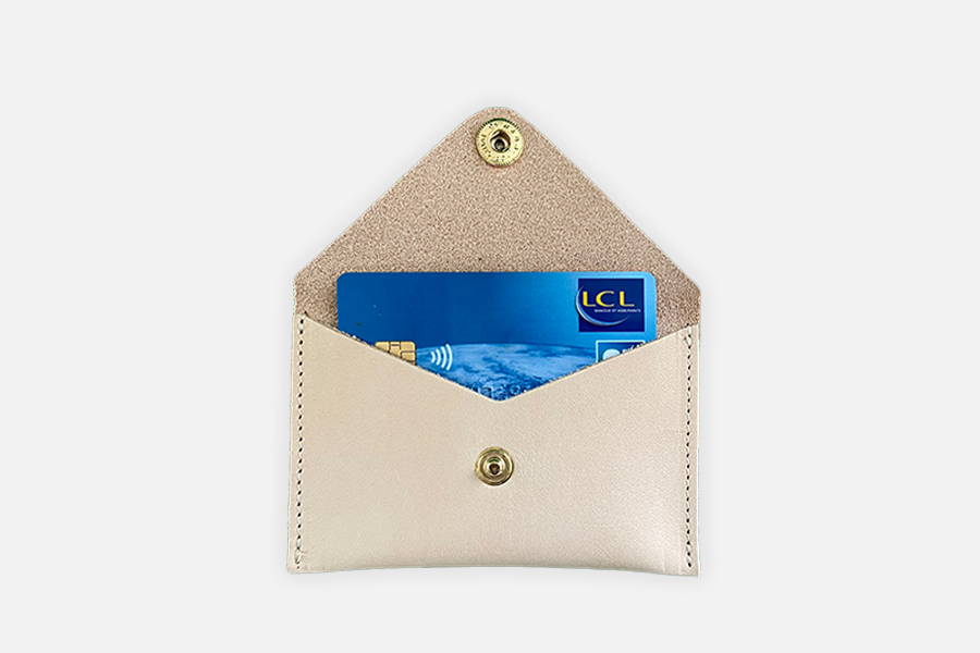 Custom leather envelope card holder - Hotel Gift Selection