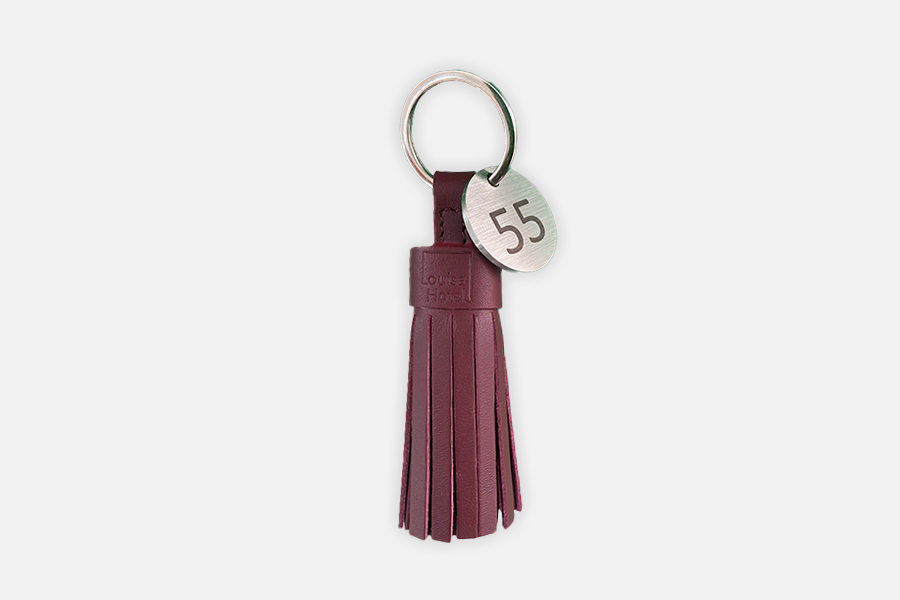 Custom tassel leather key rings - Hotel Gift Selection