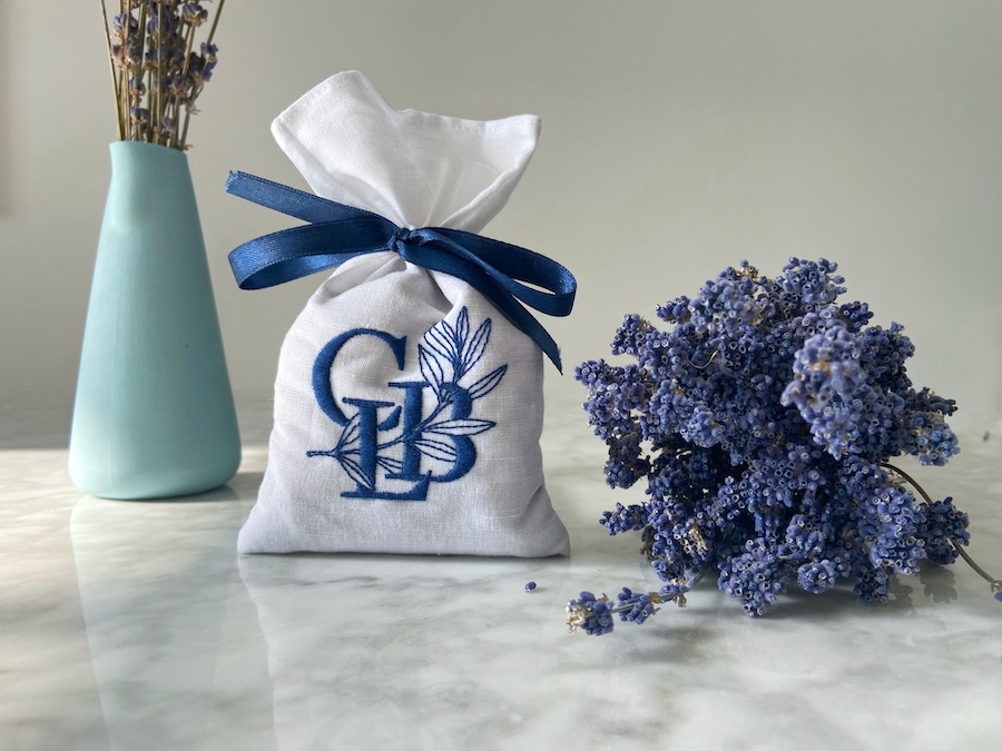 Embroidered lavender sachet - Hotel Gift Selection